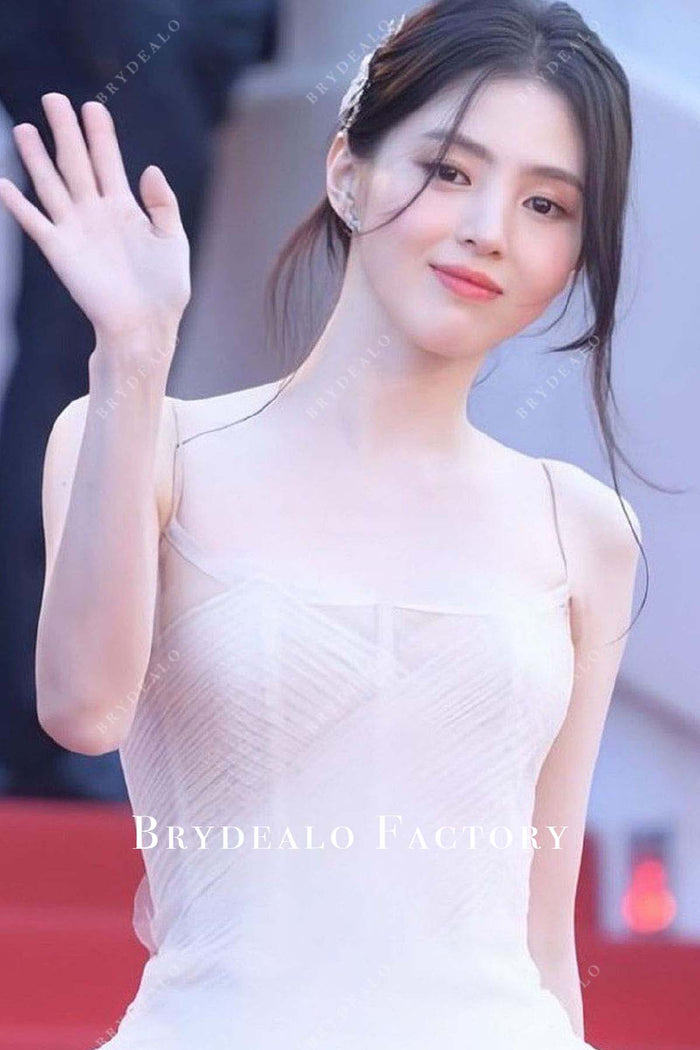 Han So-Hee White Corset Dress 2024 Cannes Film Festival
