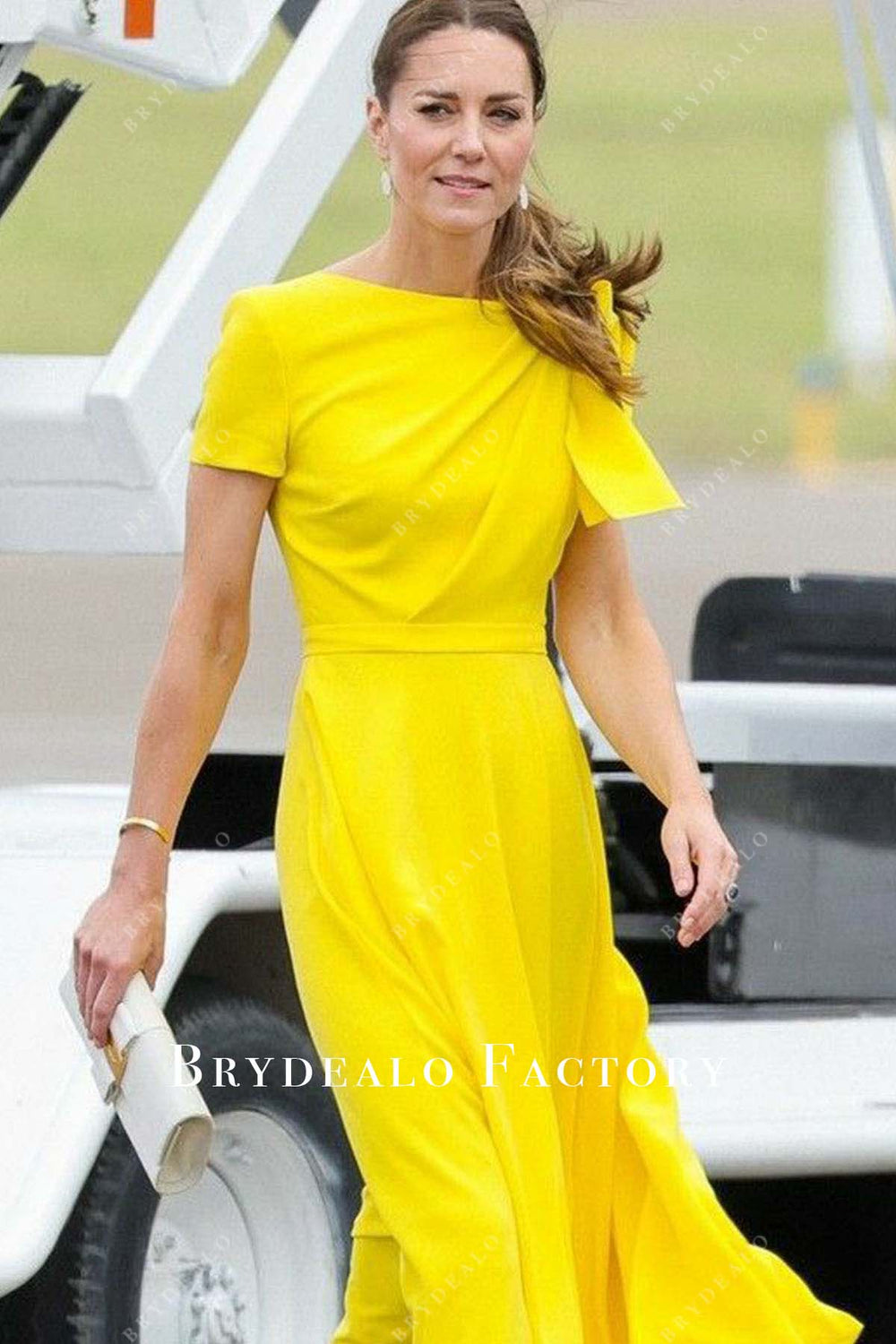 Kate Middleton Yellow Tea Length Dress Wimbledon Final 2022