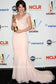 Selena Gomez Pearl Pink Organza Mermaid 2009 ALMA Award Dress
