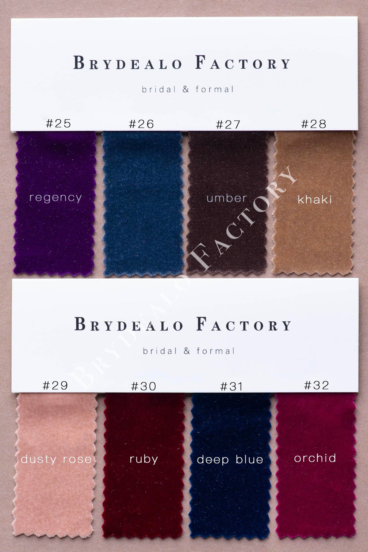 Silky Stretchy Velvet Fabric Swatch Sample | 35 Colors