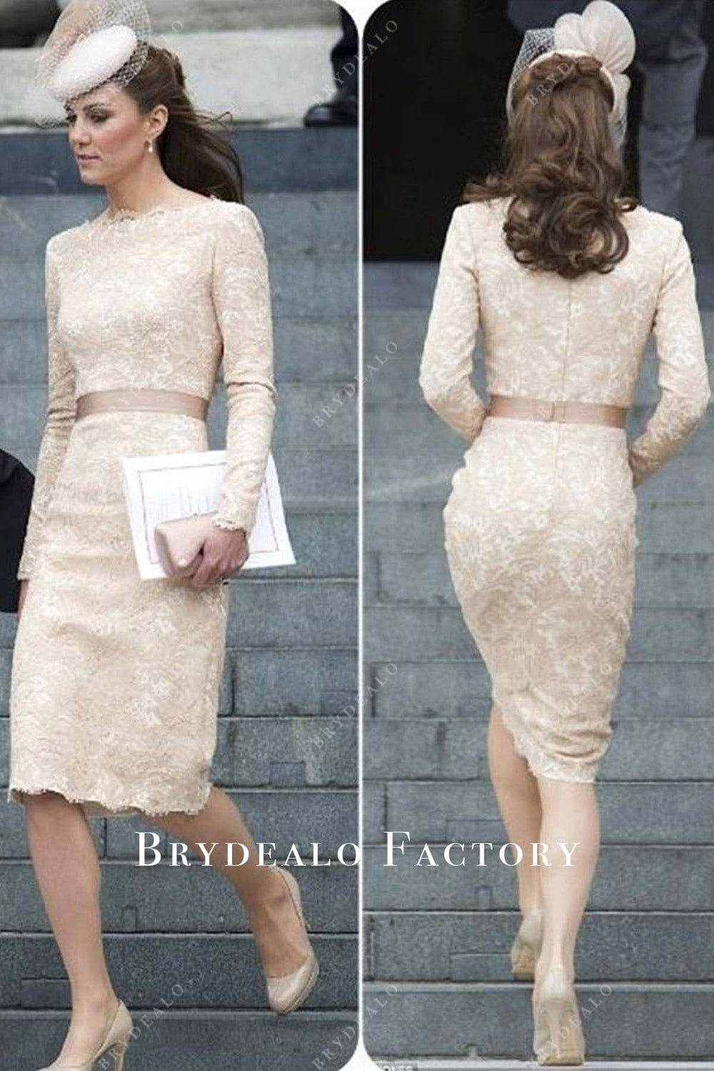 Kate Middleton Nude Lace Dress Queen Elizabeth II's Diamond Jubilee