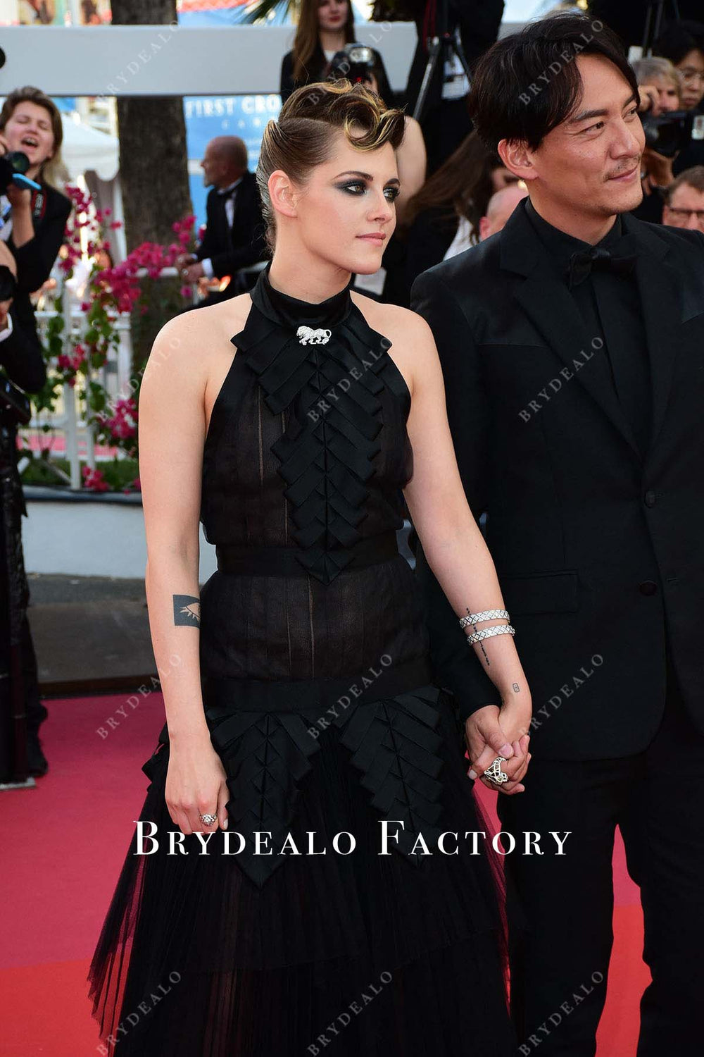 Kristen Stewart Black Everybody Knows Premiere 2018 Dress
