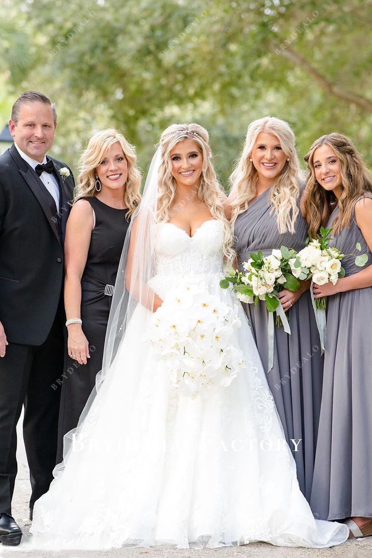 Classic Lace Sweetheart A-Ling Wedding Dress