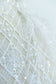 Unique Rhombus Crochet Lace with Clear Sequins By the Yard