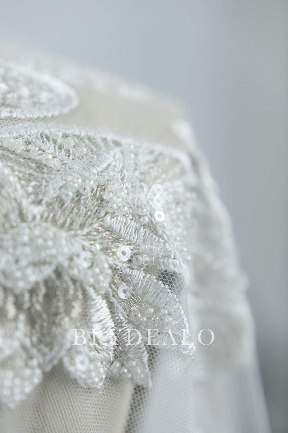 Beautiful Heavy Beaded Embroidery Lotus Lace Fabric Online