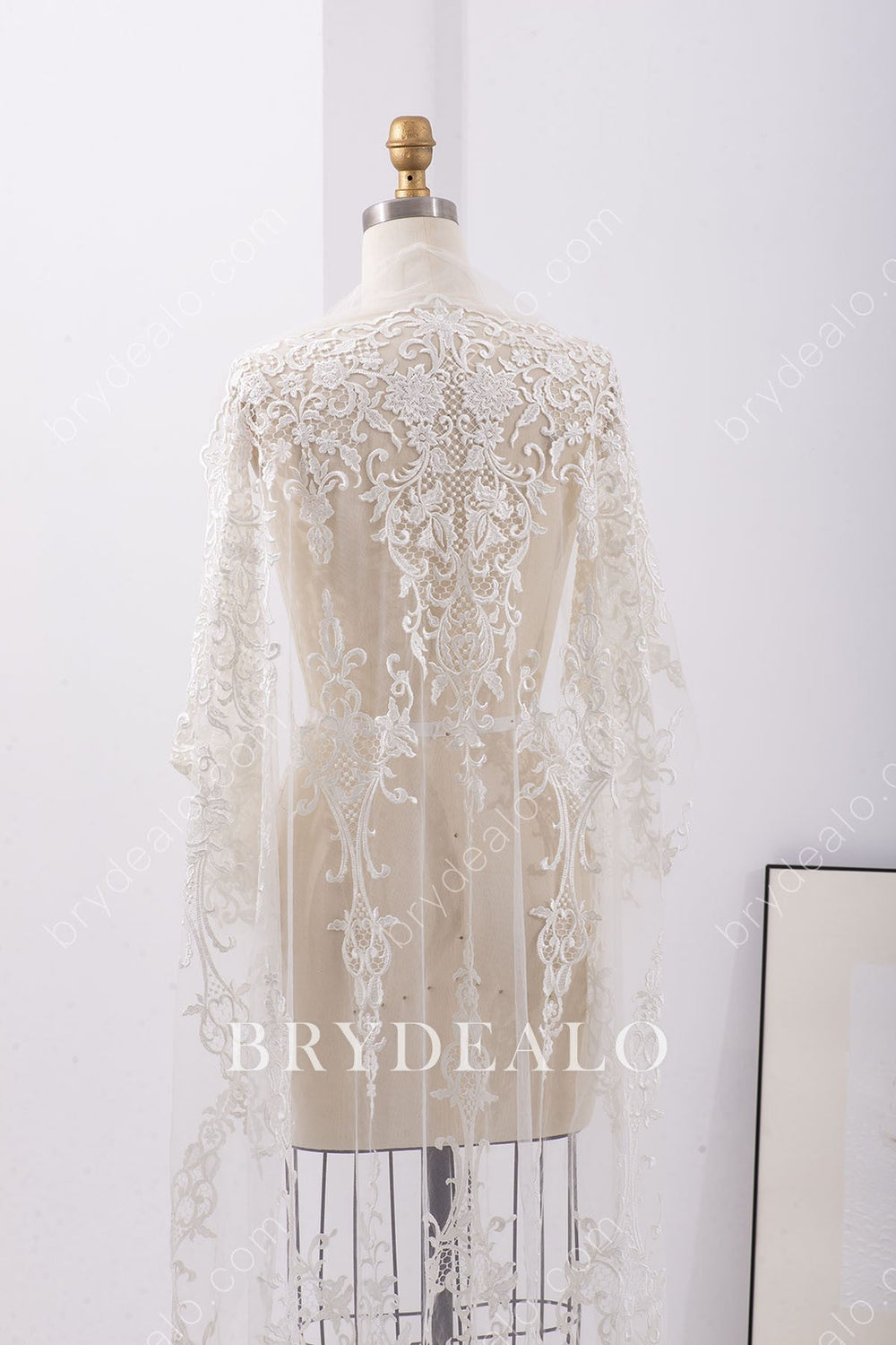 Beautiful Flower Cording Bridal Lace Fabric for Dresses
