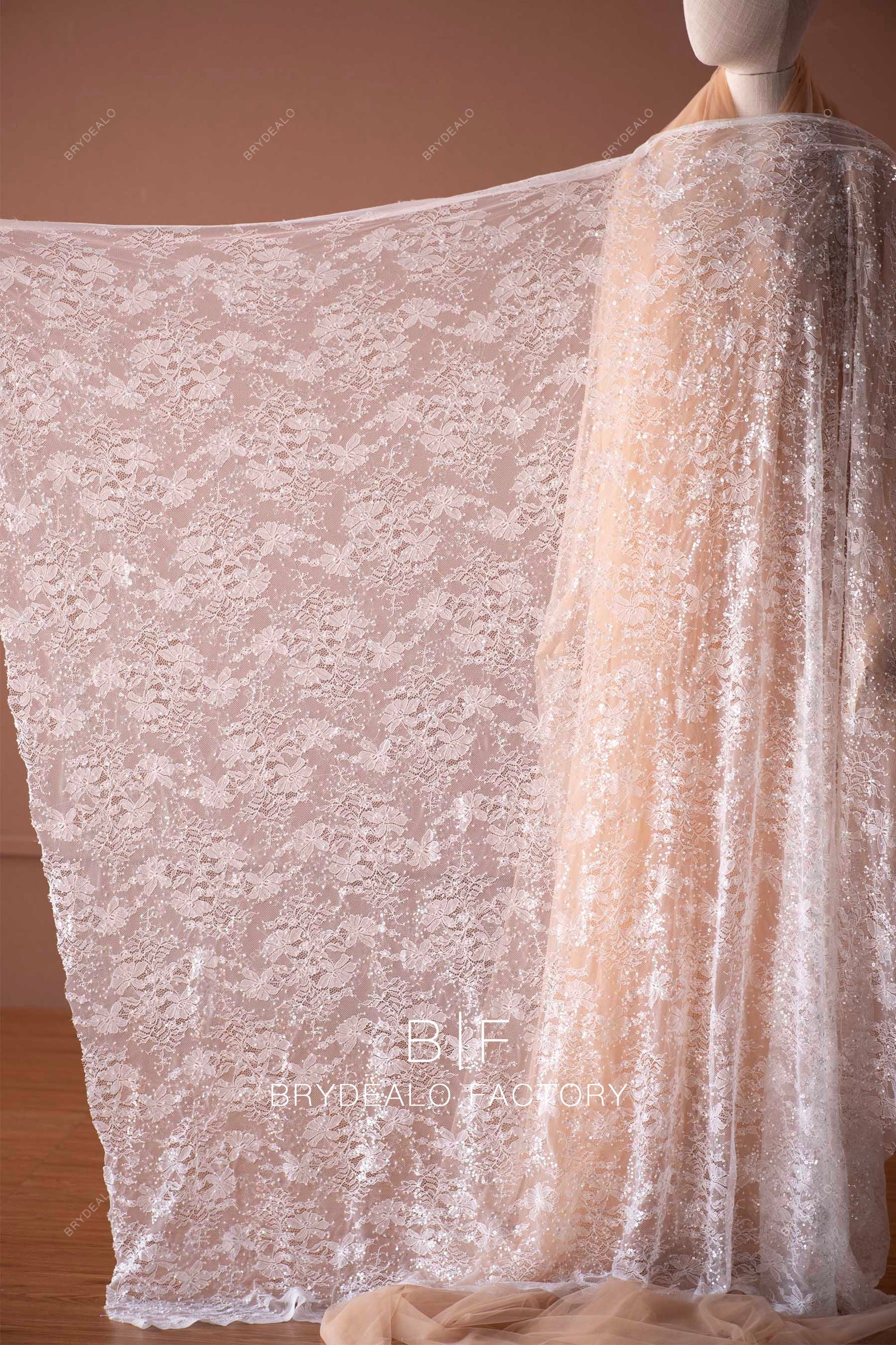 Designer French Soft Cording Flower Lace Fabric