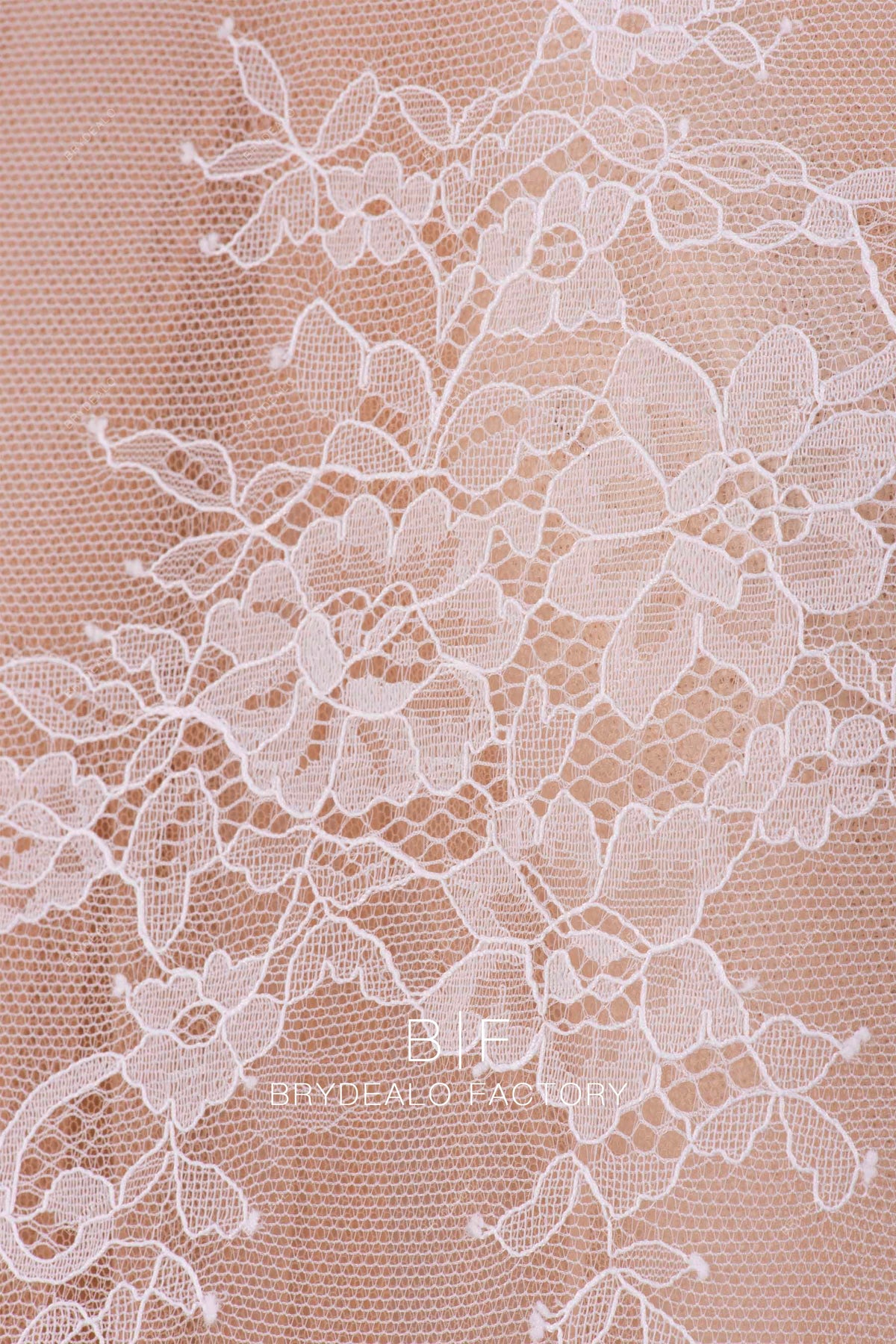 Best Flower Motif Chantilly Lace Fabric Online