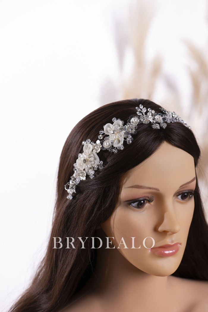 Luxury Pearls Rhinestones Bridal Headpiece Online