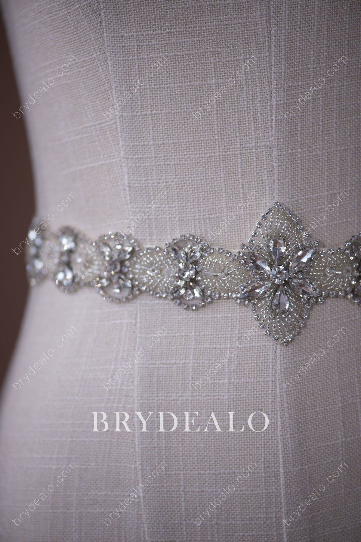 Sparkling Beaded Crystals Bridal Sash Online