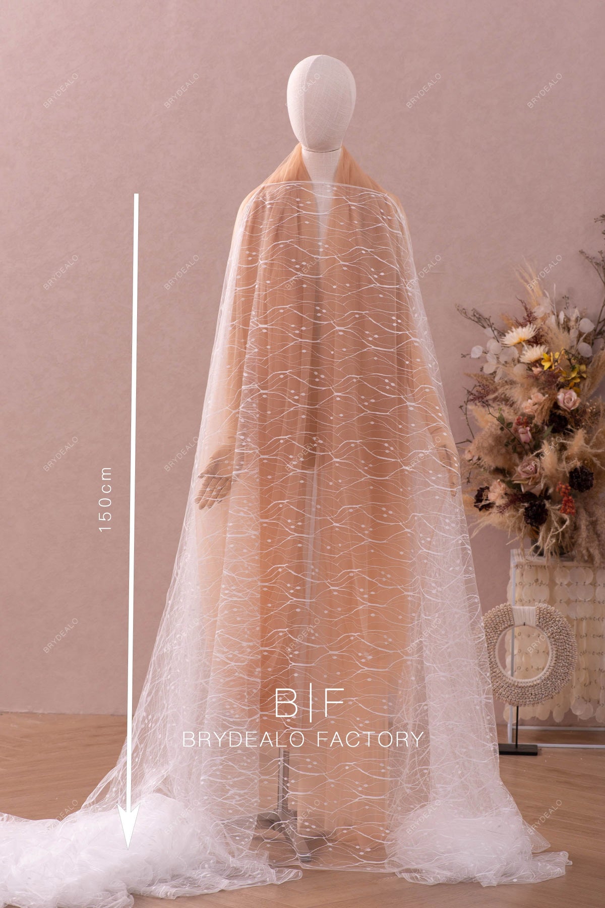 Soft Unique Wave Pattern Lace Fabric for Dresses