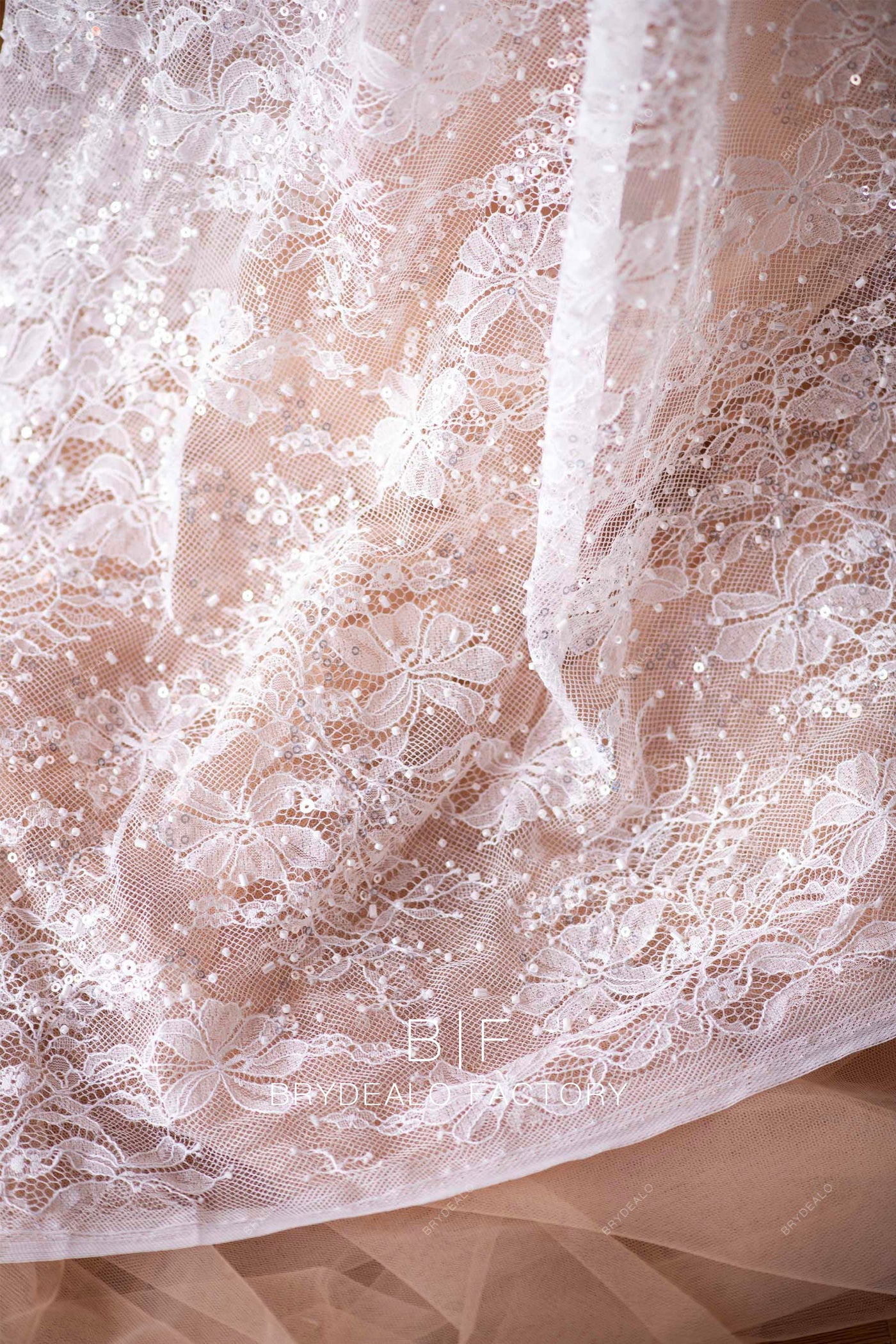 Designer French Soft Cording Flower Lace Fabric